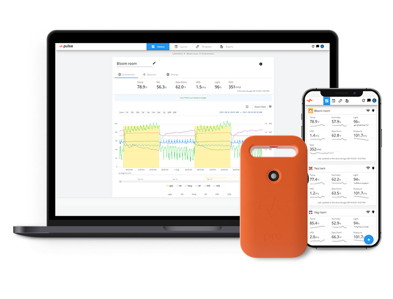 Pulse Grow - Pulse One Grow Room Monitor - Track VPD, Temperature, Rh