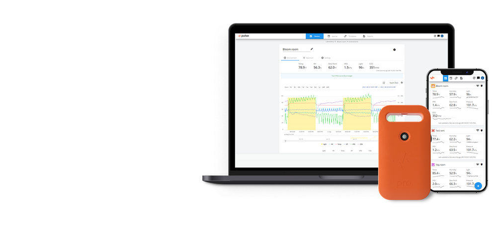 Pulse Grow - Pulse One Grow Room Monitor - Track VPD, Temperature, Rh